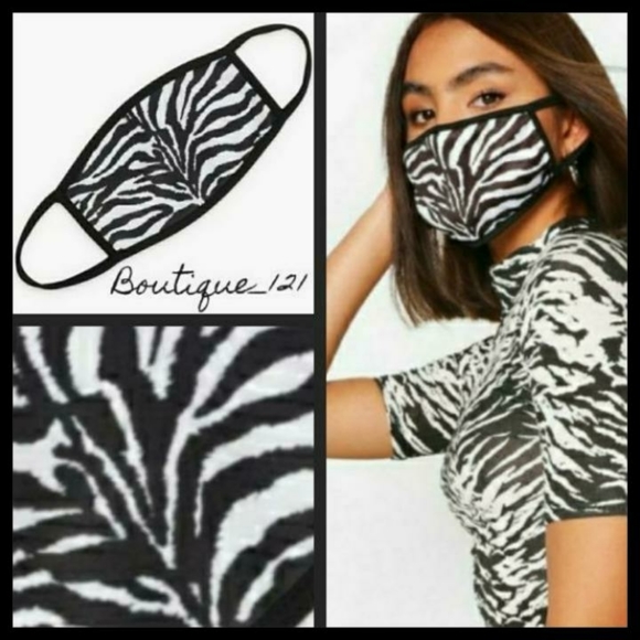 Accessories | Zebra Print Mask | Poshmark